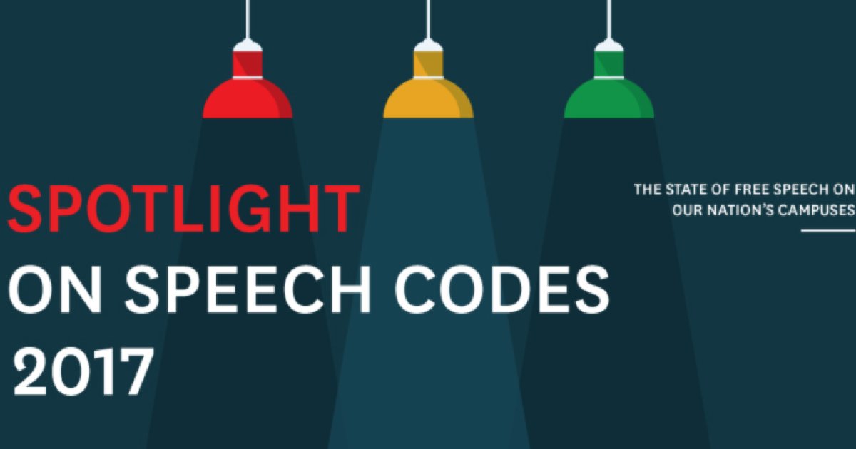 In the News: FIRE’s ‘Spotlight on Speech Codes 2017’ | The Foundation ...