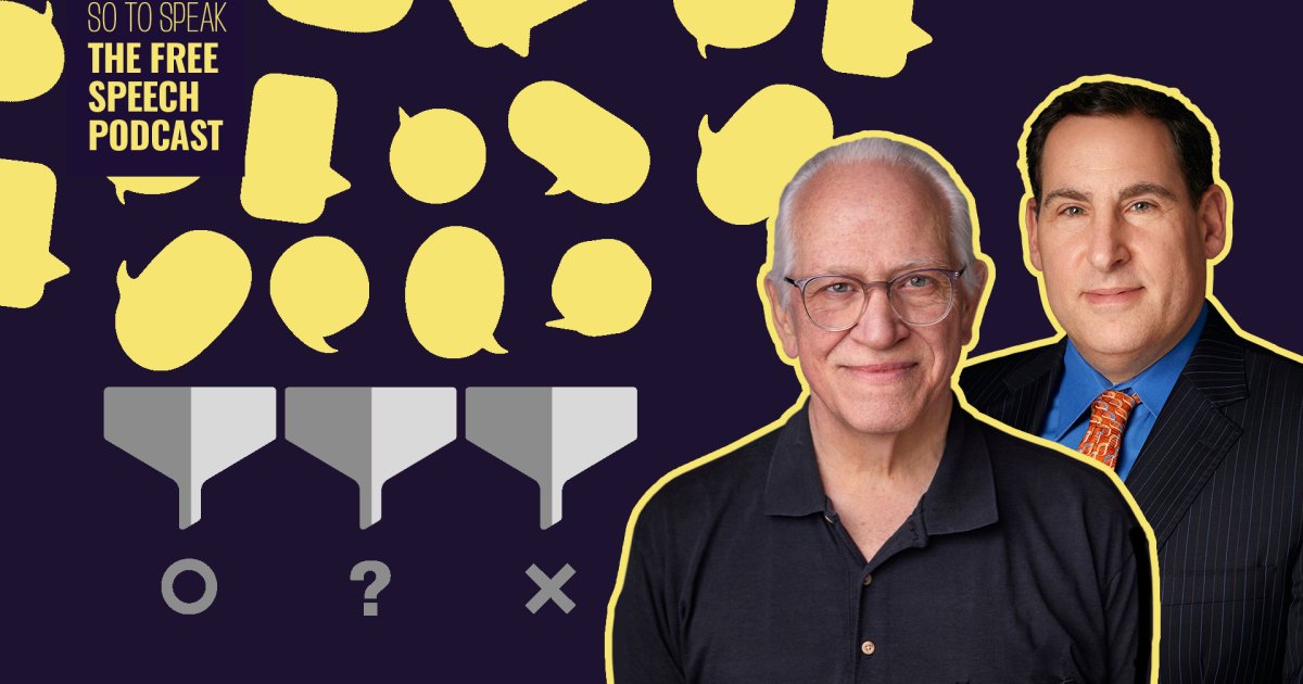 So to Speak Podcast Transcript: Should there be categories of ...